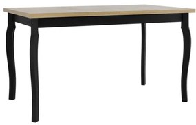 Jídelní stůl Diesel 80 x 140/180 V, Barva dřeva: sonoma-L, Barvy nožiček: černá