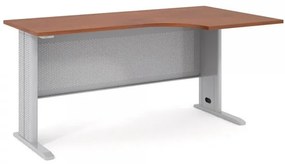 Ergonomický stůl Impress 160 x 90 cm, pravý / Tmavý ořech