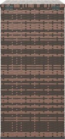 Zahradní úložný box PE ratan 100 x 49 x 103,5 cm hnědý 317224