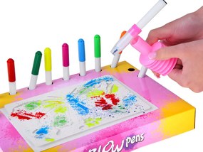 JOKO Kreativní výtvarná sada – růžová, s pumpičkou, fixy a šablonami