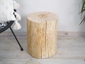 Lakovaný Dřevěný Přírodní Špalek Jasan 30-40 x 40 cm