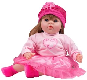 PLAYTO mluvící a zpívající dětská panenka TINA 46 cm růžová