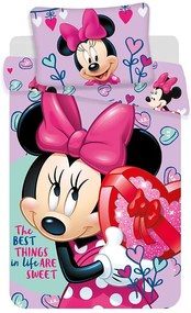 JERRY FABRICS Povlečení Minnie purple 2 Bavlna 140/200, 70/90 cm
