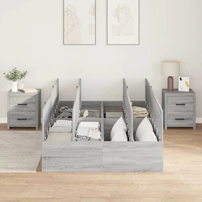Rám postele s úložným prostorem Šedá Sonoma 120 x 200 cm 3335370