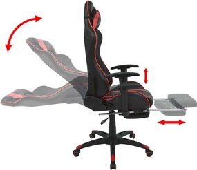 vidaXL Polohovací kancelářská herní židle s podnožkou [20169] Barva: Modrá