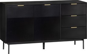XXXLutz ŠIROKÁ KOMODA, černá, 140/80/40 cm Livetastic - Online Only komody - 007968032301