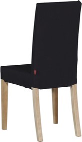 Potah na židli IKEA Harry, krátký barva černá látka pletený vzor