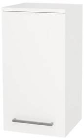 Mereo Bino koupelnová skříňka horní 63 cm, levá, Multidecor, Bílá lesk perlička CN695BIEL