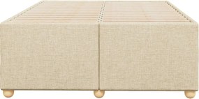 Rám postele bez matrace krémový 120 x 200 cm textil 3284727
