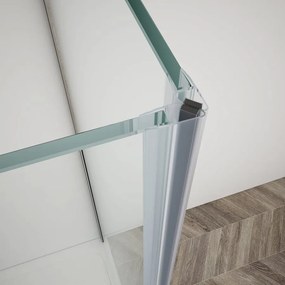 Gelco Trinity Chrom čtvercový sprchový kout 100 x 100 x 200 cm otevírací aluchrom sklo matné GT2210-10M-CH