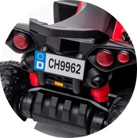 CHIPOLINO Elektrické vozítko Čtyřkolka ATV Speed červená / 2x 35 W / L