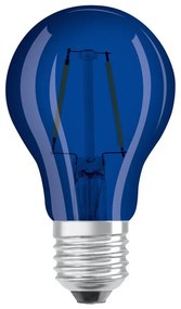 LED klasická žárovka E27 2,5 W STAR DÉCOR CLASSIC, modrá