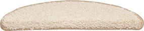 Schodové rohože 20 ks 56 x 17 x 3 cm krémové, půlkulaté 3365841