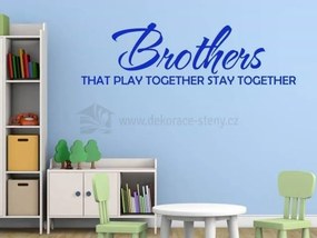 Samolepicí dekorace - Brothers