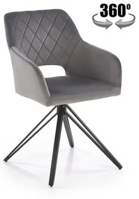 Halmar jídelní židle K535 barevné provedení šedá