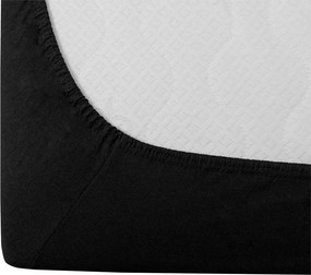Jersey prostěradlo HIGHFIT černé 90 x 200 cm
