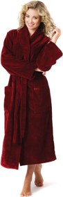 Vínový Dámský Župan Tampa - Model 21 49 3651 - M