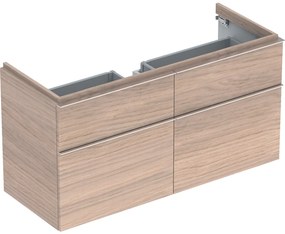 Geberit iCon - Skříňka pod dvojumyvadlo 1200 mm, 4 zásuvky, přírodní dub 841422000