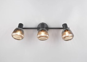 Černé bodové svítidlo ø 10 cm Tarifa – Trio