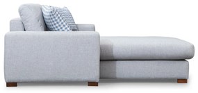 Designová rohová sedačka Bellona 290 cm světle šedá - levá