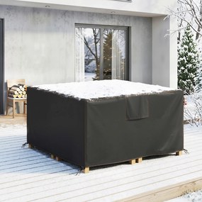 Ochranný kryt na zahradní nábytek Zimní nepromokavý kryt Anti-UV plachta 420D Oxford tkanina 125x125x74cm černá