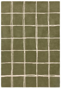 Tribeca Design Kusový koberec Swans Grid Olive Rozměry: 80x150 cm