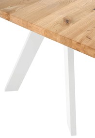 Stůl lunac 220 x 100 cm bílý MUZZA