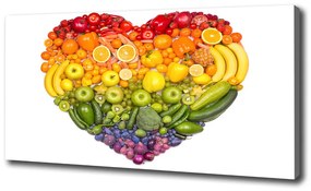 Wallmuralia Foto obraz na plátně Zeleninové srdce 100x50