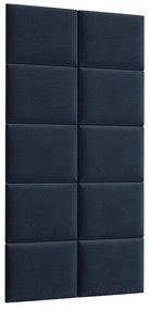 Set 10 čalouněných panelů Quadra 100x200 cm (tmavěmodrá). 1051975