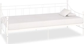 vidaXL Rám denní postele kov 90 x 200 cm [284669] Barva: Bílá
