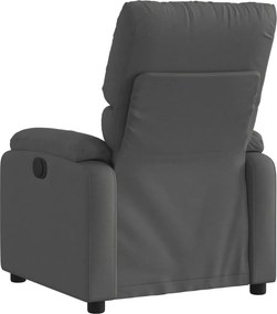 Polohovací křeslo tmavě šedé látkové 3205681