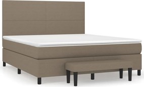 Box spring postel s matrací taupe 180x200 cm textil 3136457