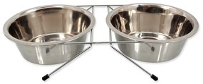 Set misek s podstavcem pro psa z nerezové oceli ø 21 cm Dog Fantasy – Plaček Pet Products