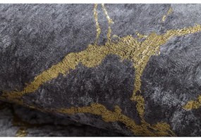 Dywany Luszczow Dětský kusový koberec MIRO 11111.2103 pratelný  Mramor, glamour protiskluz, tmavošedý / zlatý Rozměr koberce: 200 x 290 cm
