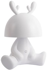 OnaDnes -20% Time for home Bílá plastová dětská LED lampa Fawn 27 cm