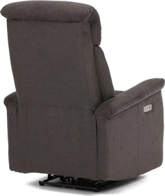 Polohovací křeslo hnědé elektrické TV-925 BR2