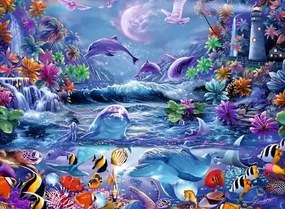 RAVENSBURGER Svítící puzzle Kouzlo měsíčního svitu / 500 dílků / 49 ×