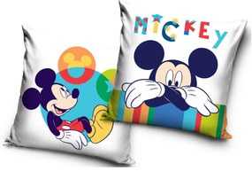 Carbotex DĚTSKÝ DEKORAČNÍ POLŠTÁŘ MICKEY 40X40 CM VZOROVANÁ