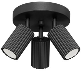 Sollux Lighting Stropní svítidlo KARBON 3P Černá
