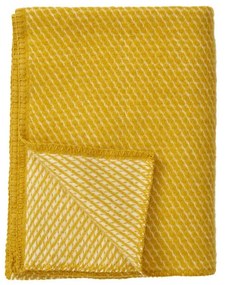 Vlněný dětský pléd Velvet saffron 90x130, Klippan Švédsko Žlutá