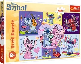 TREFL Puzzle Lilo  Stitch: Bláznivý Stitch / 300 dílků / 60 x 40 cm