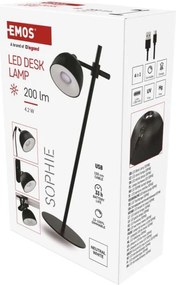 Nabíjecí stolní LED lampa Sophie černá