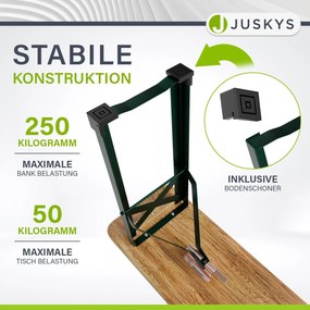 Juskys Skládací pivní set Passau 220 cm