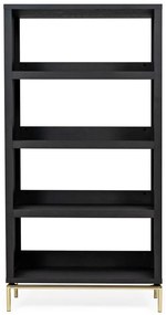 Černá knihovna 90x173 cm Pimlico - Woodman