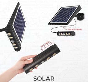 CEN GNS-081240 Solární reflektor LED GENIUS SOLARE SLIM 8W 4000K 950lm IP65 - CENTURY
