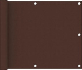 vidaXL Balkónová zástěna z oxfordské látky 75x400 cm [42328] Barva: Hnědá