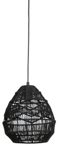 WOOOD Závěsná lampa Adelaide černá Ø25cm
