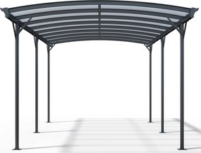 Přístřešek na auto BestBerg BBCP-CP8 / 17,3 m² / 576 x 300 x 219 cm / antracit/šedá