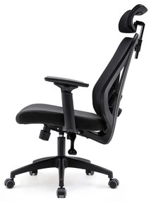 SUPERKANCL kancelářská židle FUN PDH, černá