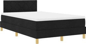 Postel s boxspringem s polštářem Černá 120 x 200 cm textil 3338988